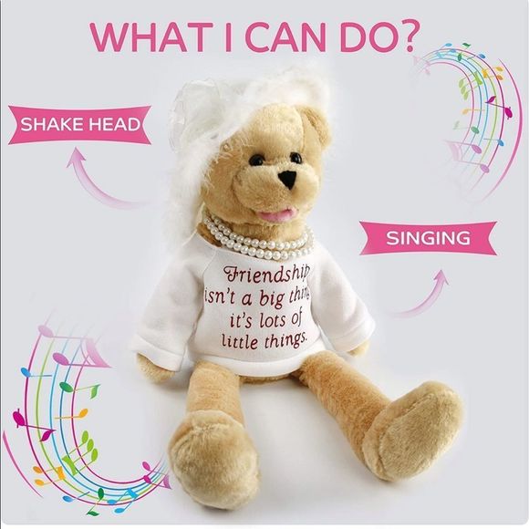 Toys | New Electronic Teddy Bear Musical Singing Swinging Plush Toy ...
